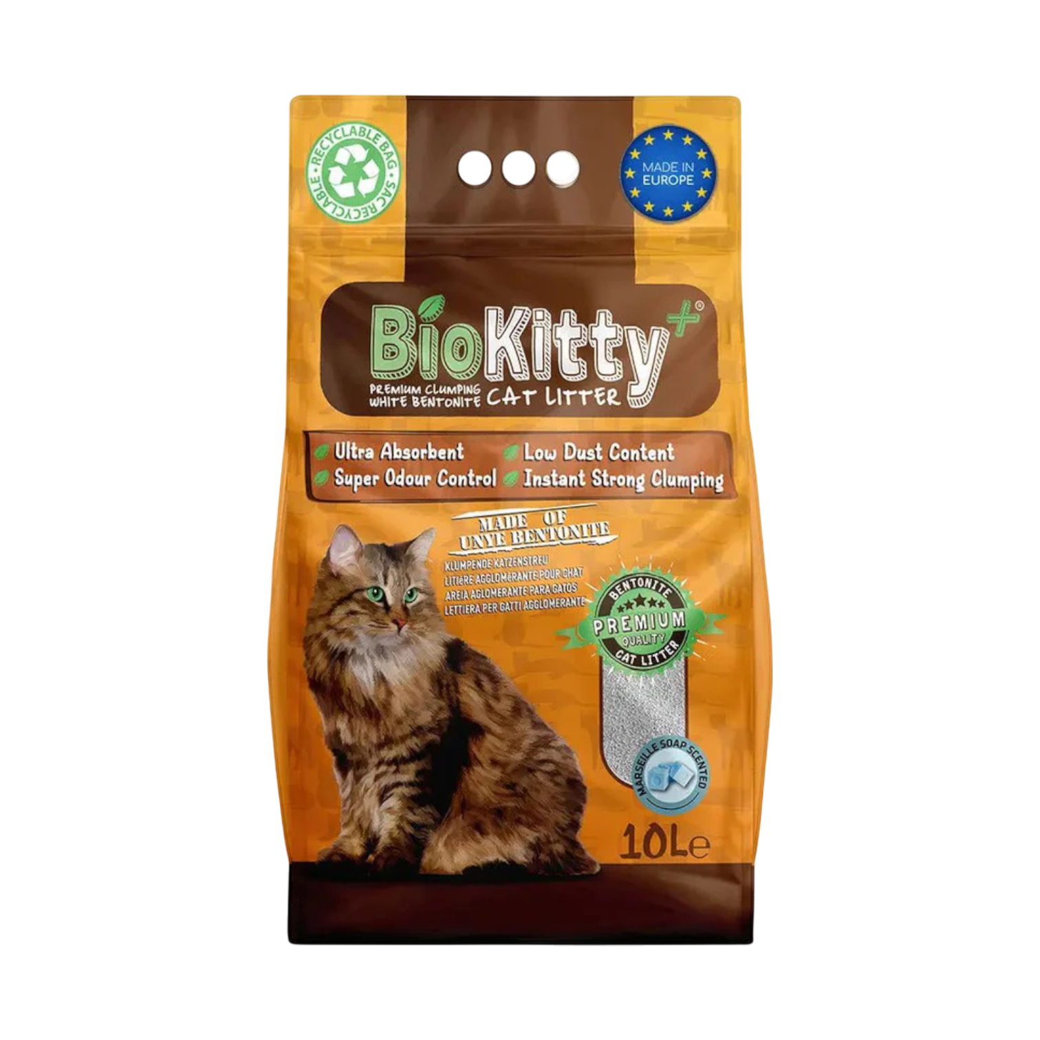 Biokitty - Arena Sanitaria Gato - Jabon De Marsella – 4Pets